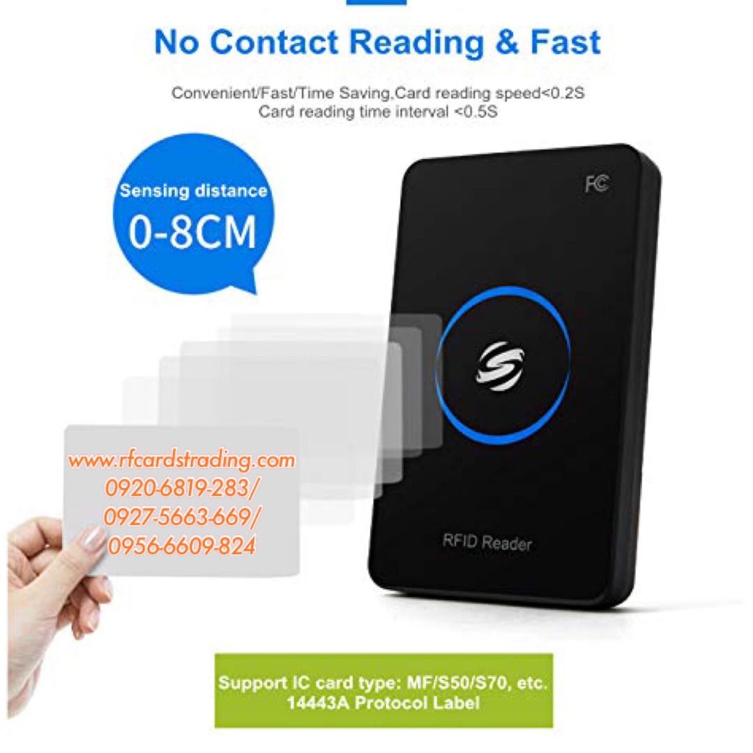 High quality 13.56MHZ Desktop Contactless NFC Smart Card Reader Writer ...