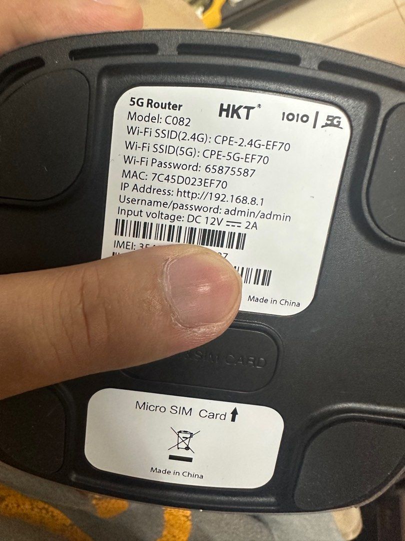 HkT 1010 5G router C082, 電腦＆科技, 電腦周邊及配件, Wifi及上網相關產品 - Carousell