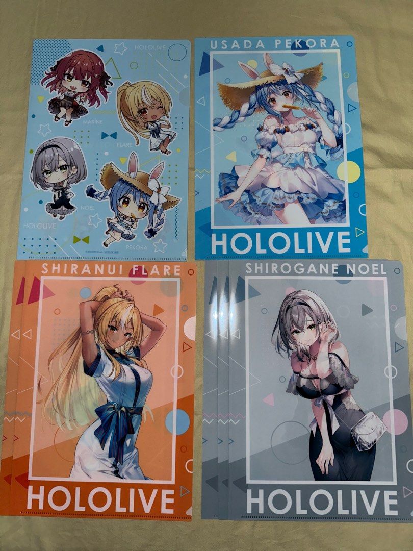 Hololive x GiGO Folder and Pekora Cup, Hobbies & Toys, Memorabilia & Collectibles, Fan ...