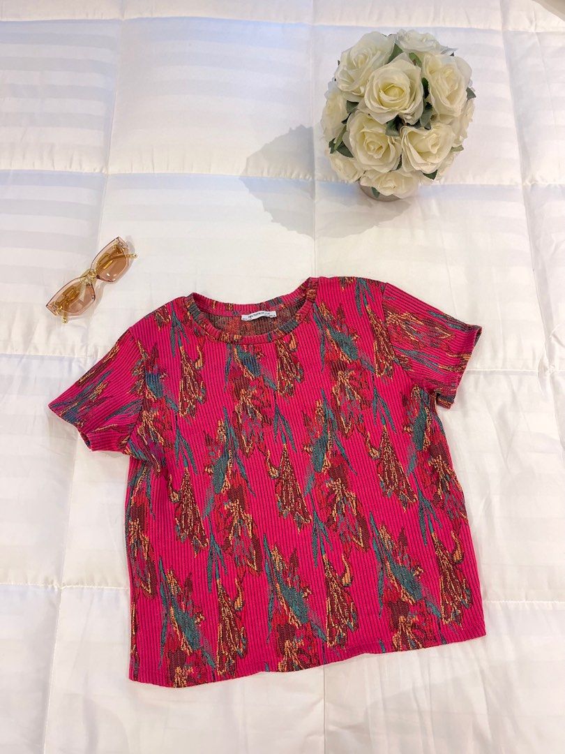 Hot Pink Native Top, Women's Fashion, Tops, Shirts on Carousell