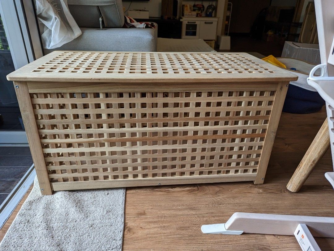 IKEA HOL Storage Table (Solid Wood), Furniture & Home Living, Furniture, Other Home Furniture on ...