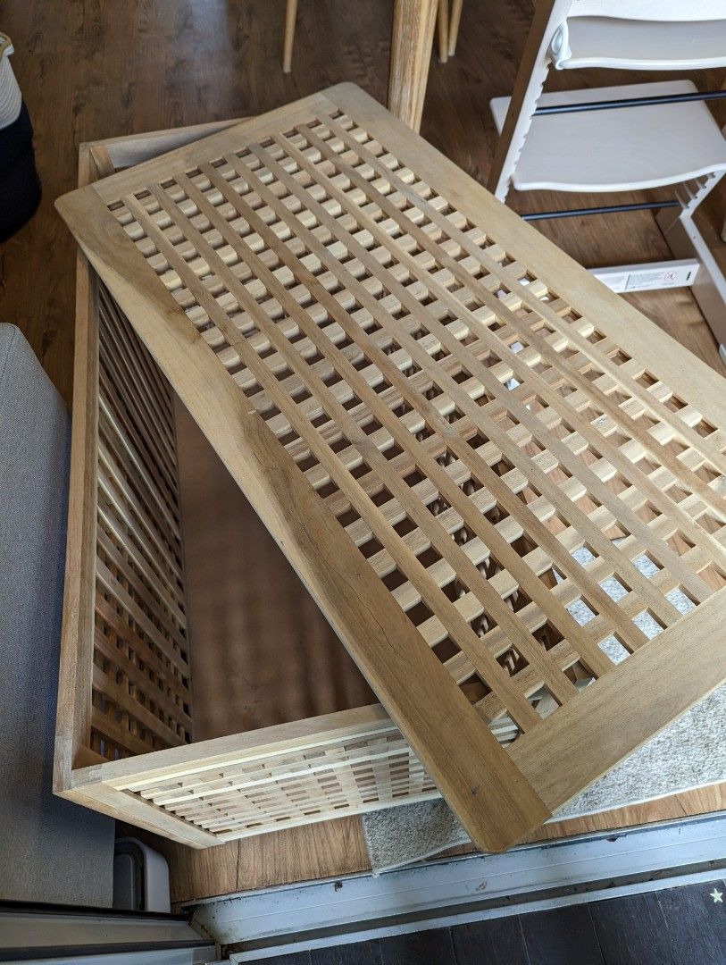 IKEA HOL Storage Table (Solid Wood), Furniture & Home Living, Furniture ...