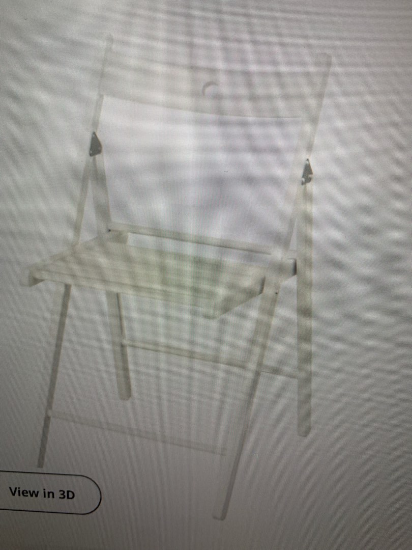 IKEA Terje Folding Chair White, Furniture & Home Living, Furniture, Chairs on Carousell