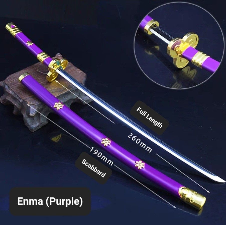 (IN) One Piece Inspired Zoro Model Enma Sword, Hobbies & Toys ...