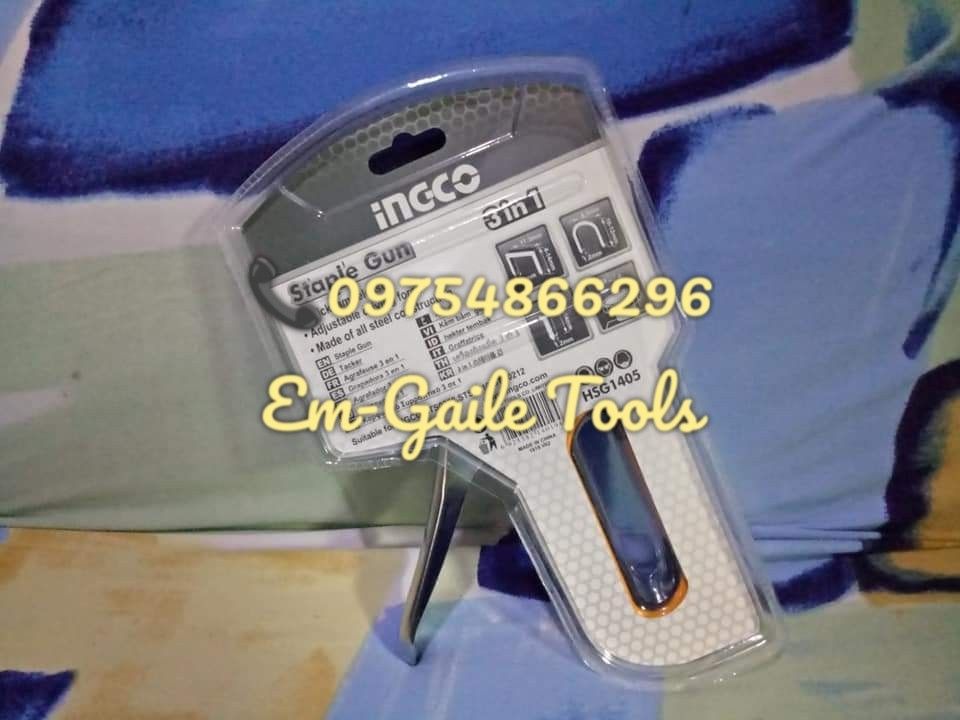 INGCO 3-in-1 Staple Gun - HSG1405 on Carousell