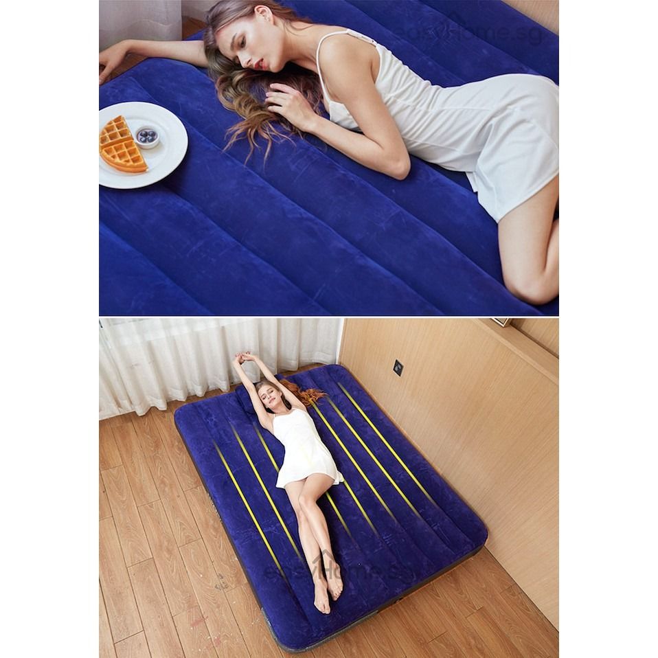 Intex Downy Inflatable Air Bed Mattress/ Airbed (4 Sizes), Furniture & Home Living, Furniture ...