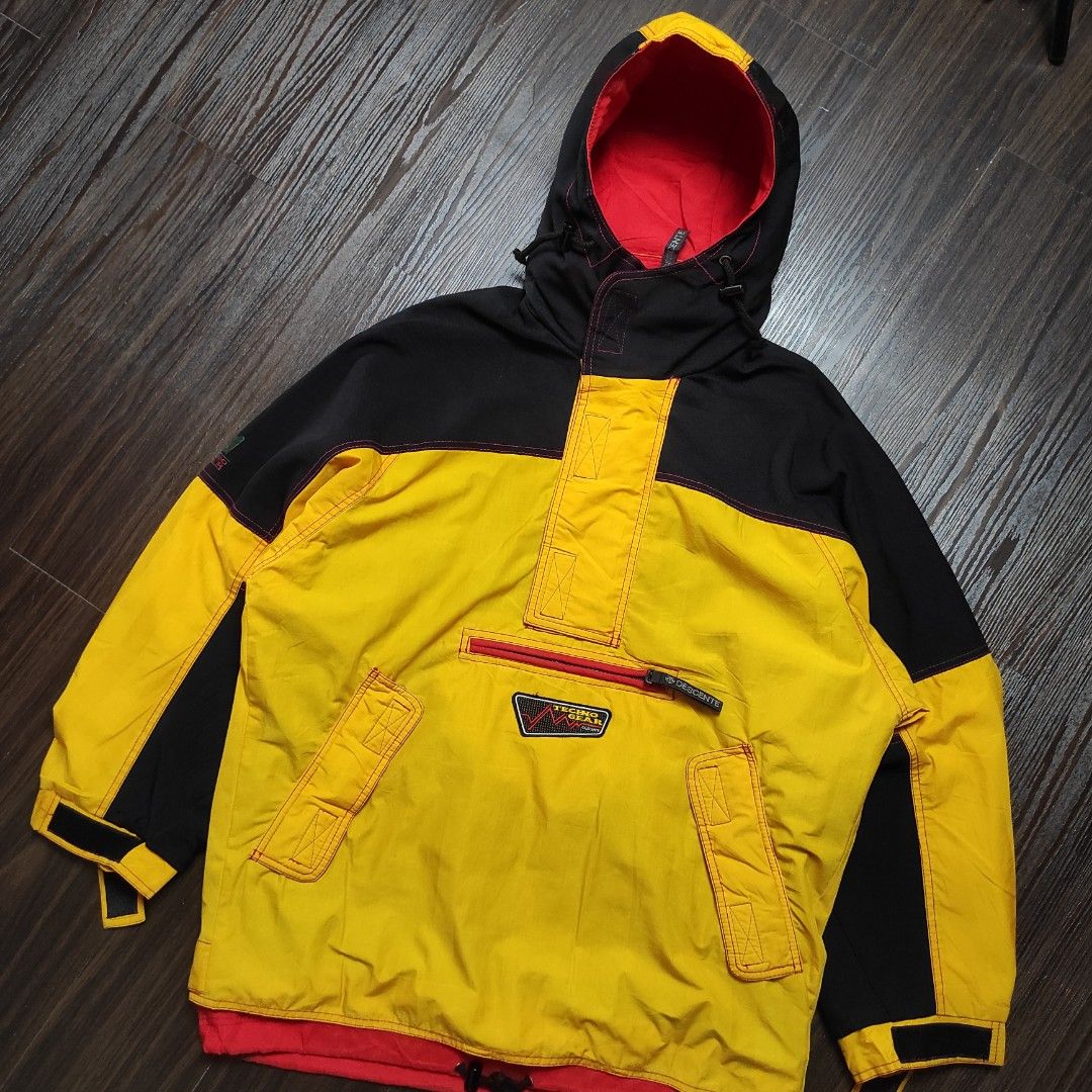 Jaket Outdoor Vintage 90' Descente Techno Gear Winter Jacket, Fesyen Pria, Pakaian , Baju Luaran ...