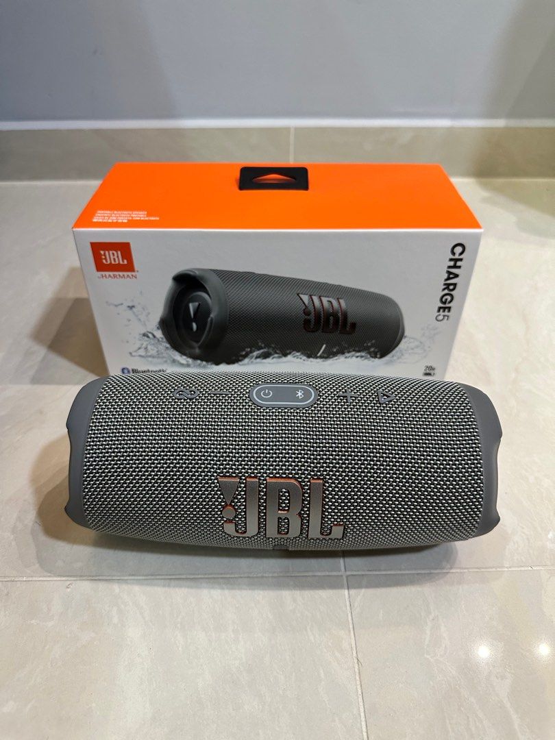 JBL Charge 5 (Grey), Audio, Soundbars, Speakers & Amplifiers on Carousell
