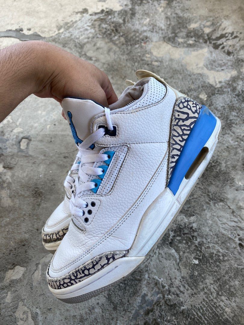 Jordan 3 UNC, Men's Fashion, Footwear, Sneakers on Carousell