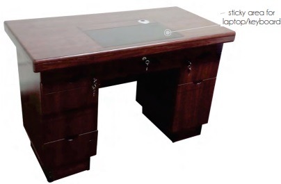 Junior Executive Table with fix drawer and centralized lock, Furniture ...