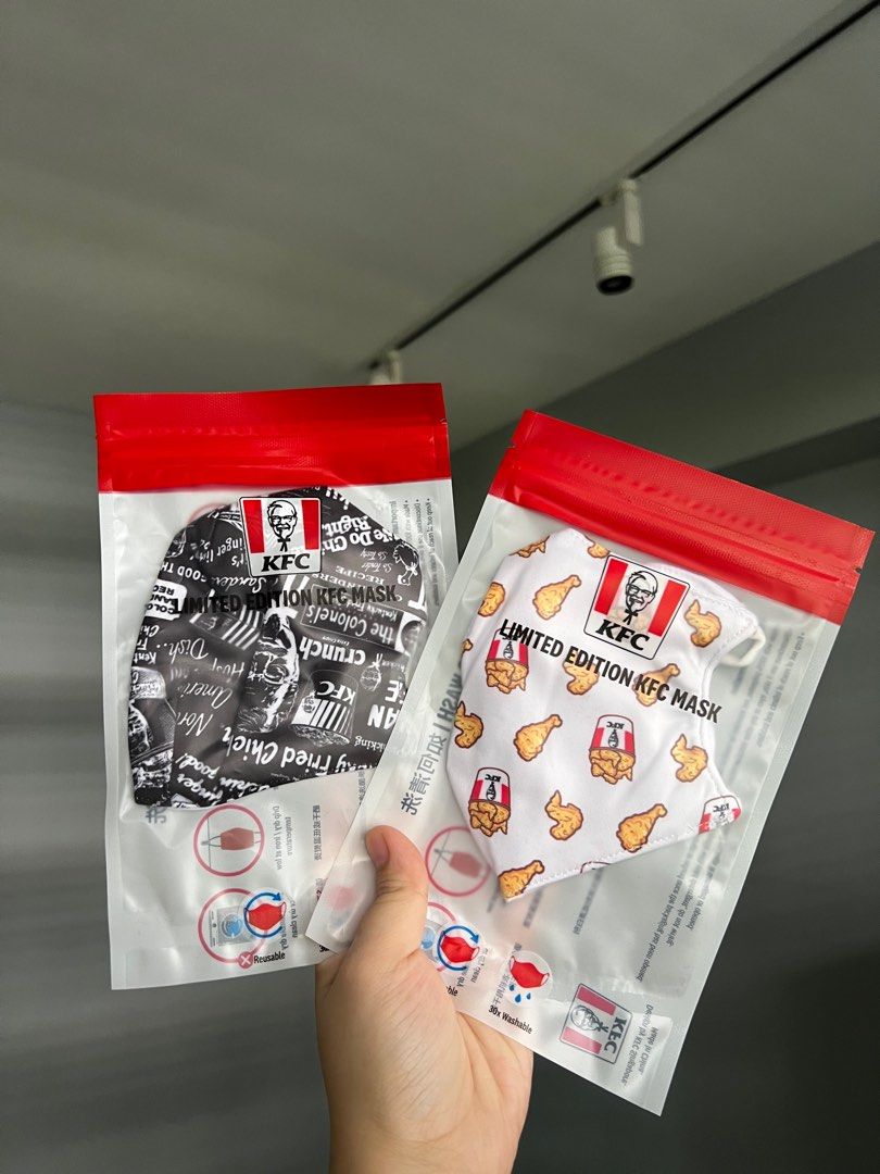 KFC reusable mask, Health & Nutrition, Face Masks & Face Shields on ...