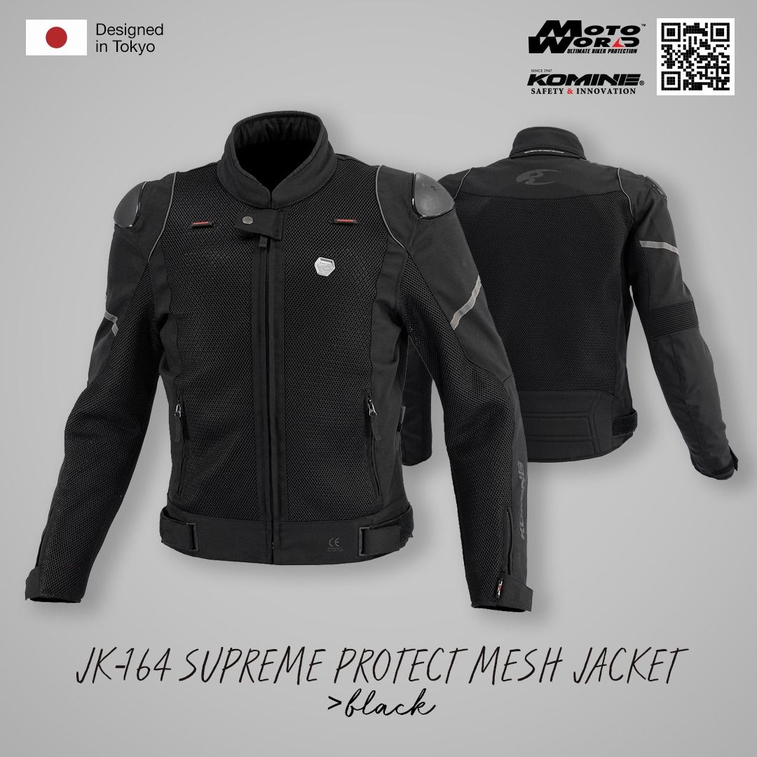 Komine JK-164 Supreme Protect Mesh Motorcycle Riding Jacket, Motorcycles, Motorcycle Apparel on ...