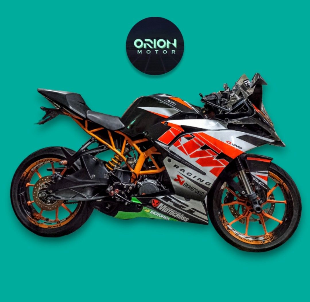 KTM RC200 decal kit + installation, Motorcycles, Motorcycle Accessories ...