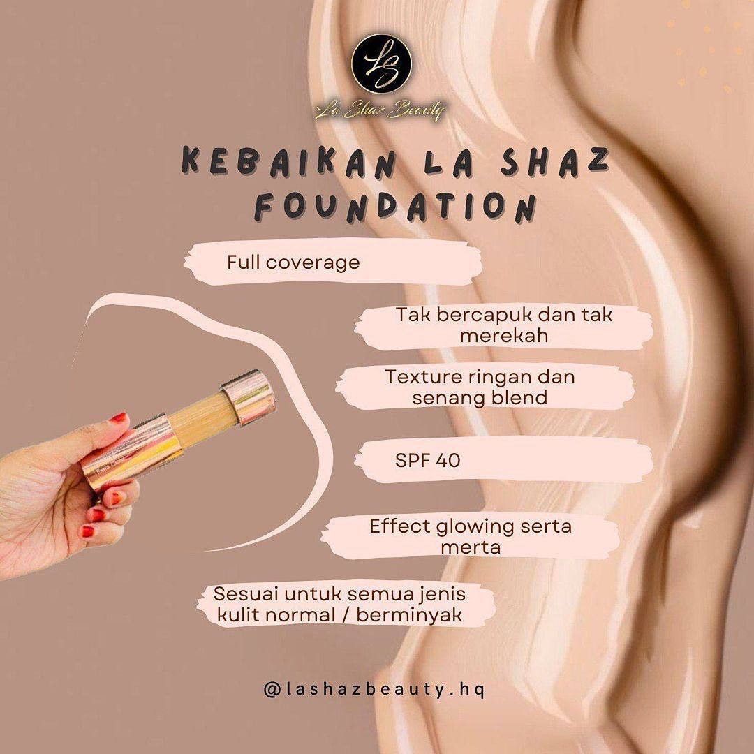 La Shaz Foundation, Beauty & Personal Care, Face, Makeup on Carousell
