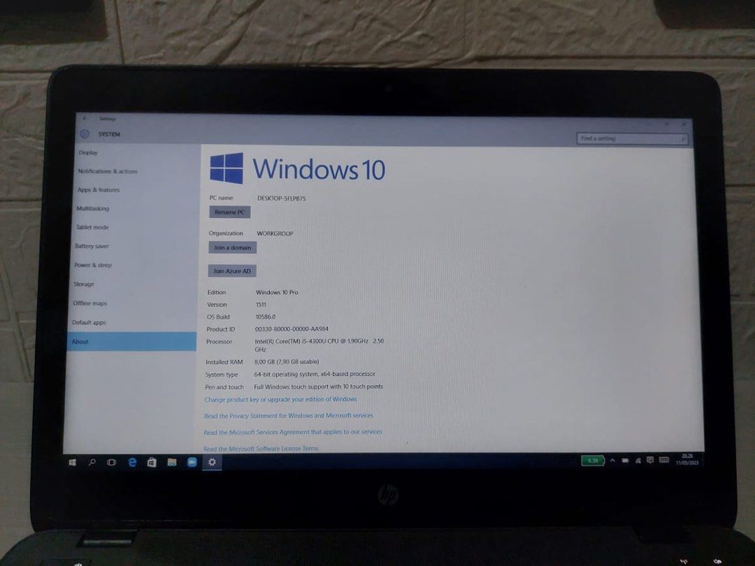 Laptop merk HP core 5 Touchscreen on Carousell