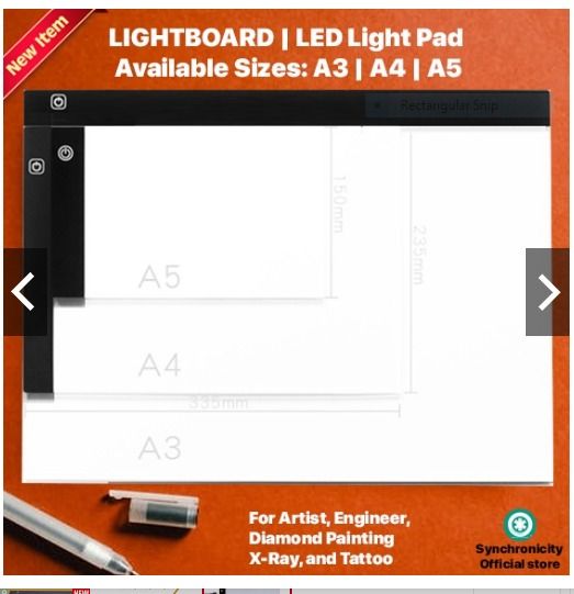 LED Light Pad A3 A4 A5, Light Drawing Table, A4 LED Drawing Pad ...