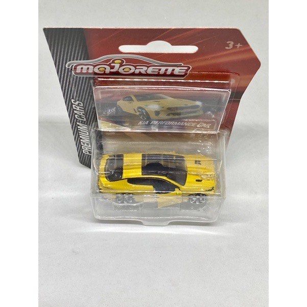 Majorette KIA PERFORMANCE CAR STINGER GT Yellow Premium Edition 1/61 1/ ...