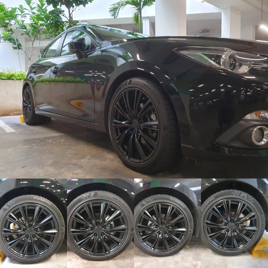 MATTE BLACK RIMS SPRAY!, Car Accessories, Car Workshops & Services on ...