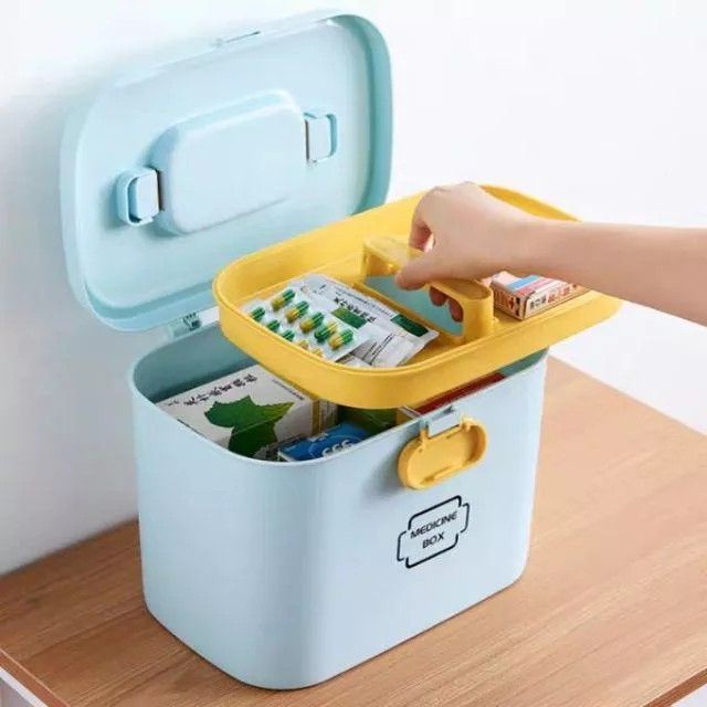 Medicine Box First Aid (1), Furniture & Home Living, Home Improvement ...