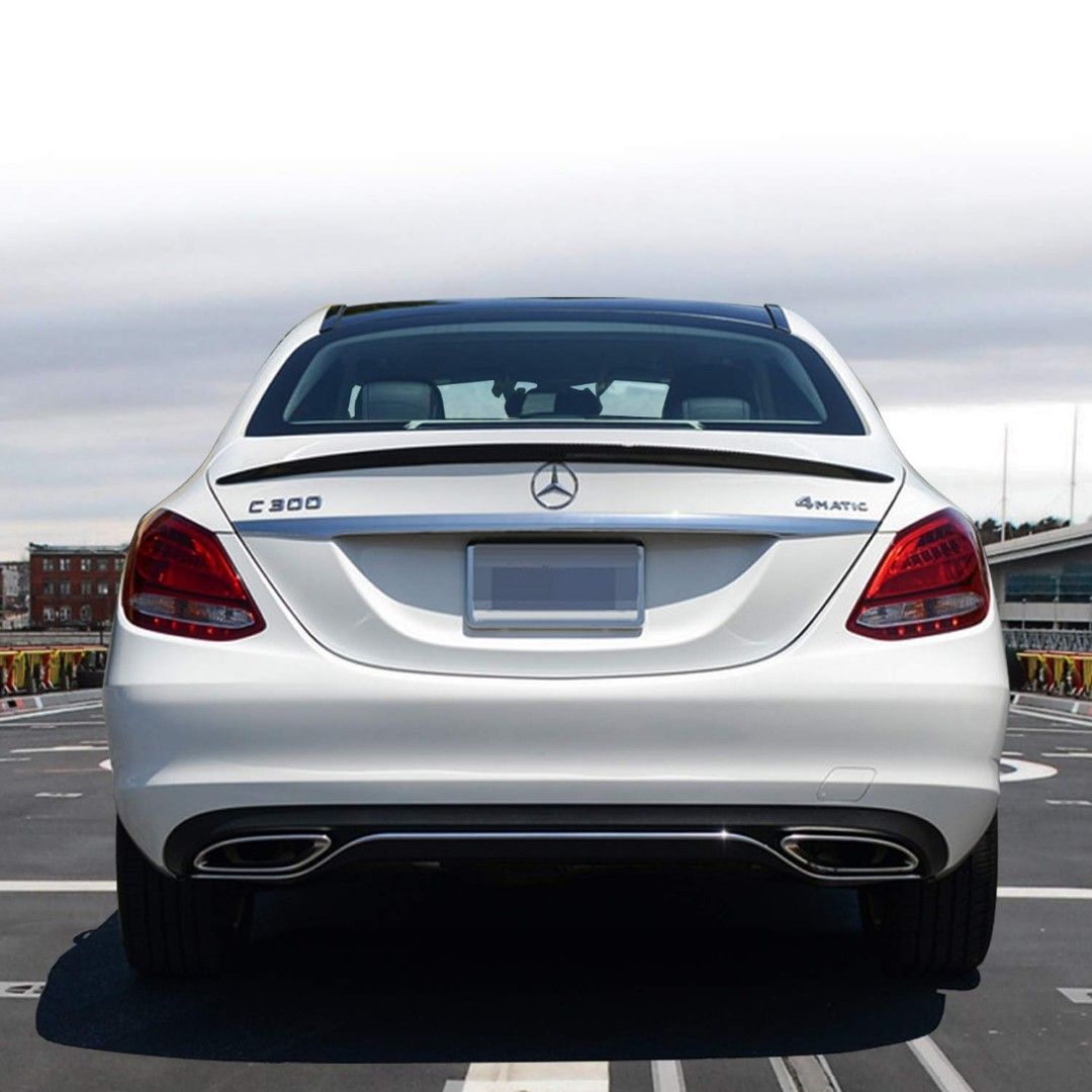 Mercedes C Class W205 C180 C200 GT Front Grille Boot Spoiler Lip AMG ...