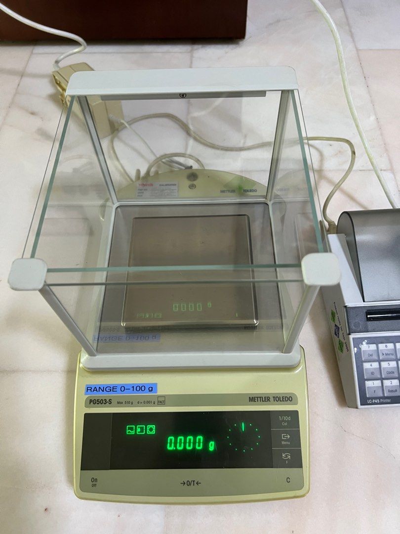 Mettler Toledo lab weighing scale with printer (0-100g), Health ...