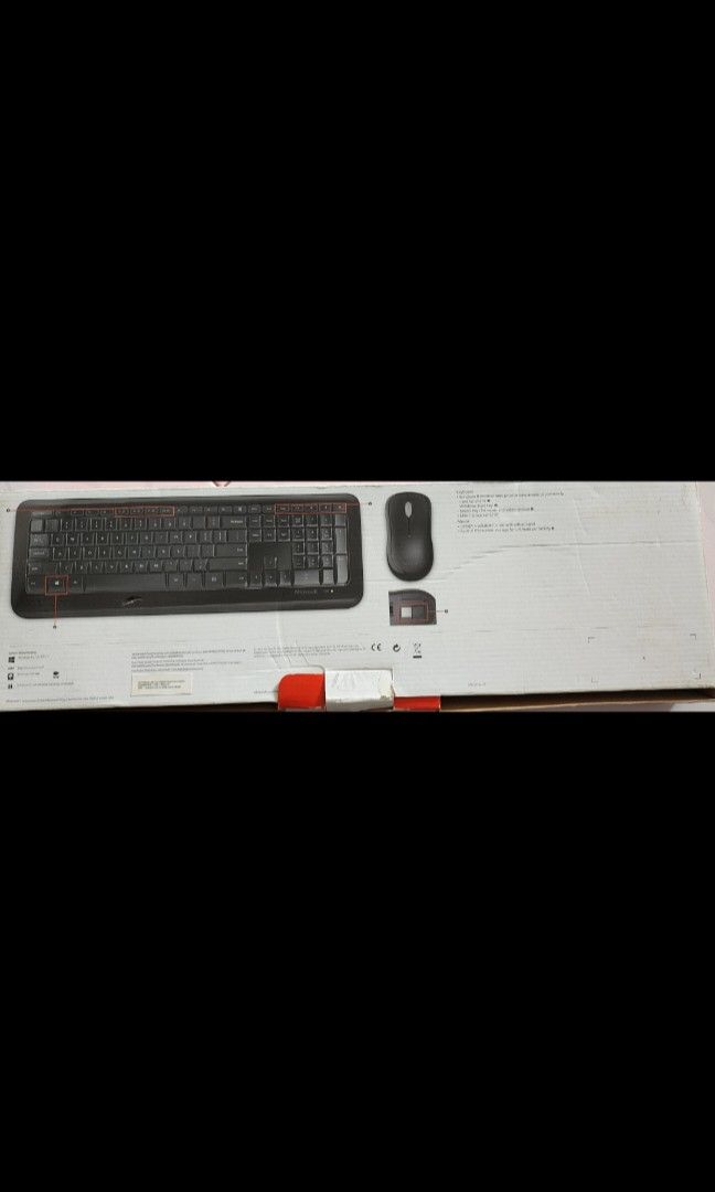 Microsoft Wireless 800 Desktop Keyboard, Computers & Tech, Parts ...