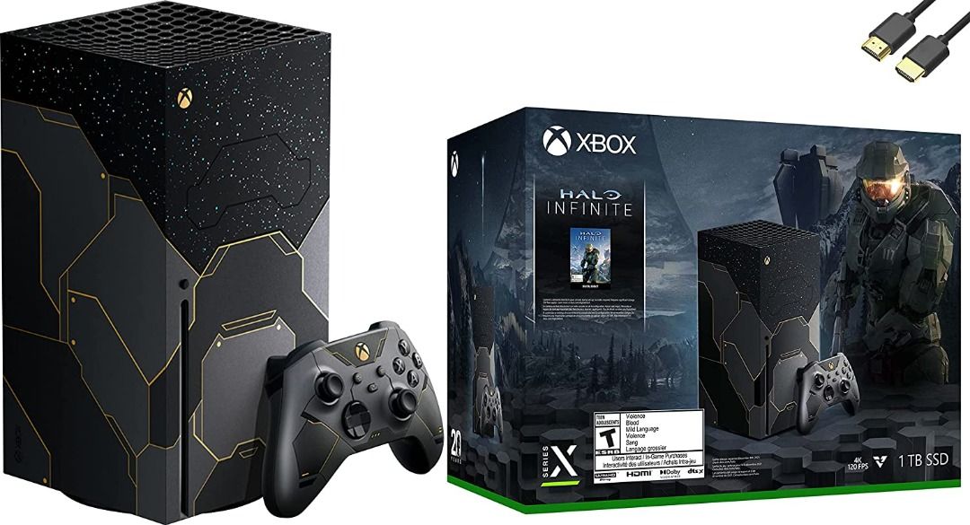 Microsoft Xbox Series X Halo Infinite Limited Edition: 1TB Black ...