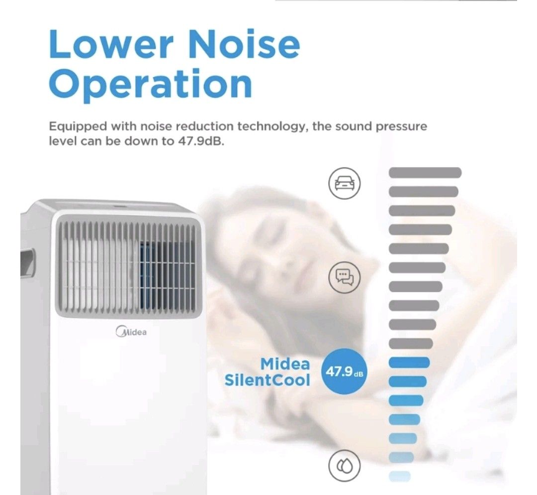 Midea Portable Aircon 9000Btu Mpha-09Crn7, TV & Home Appliances, Air ...
