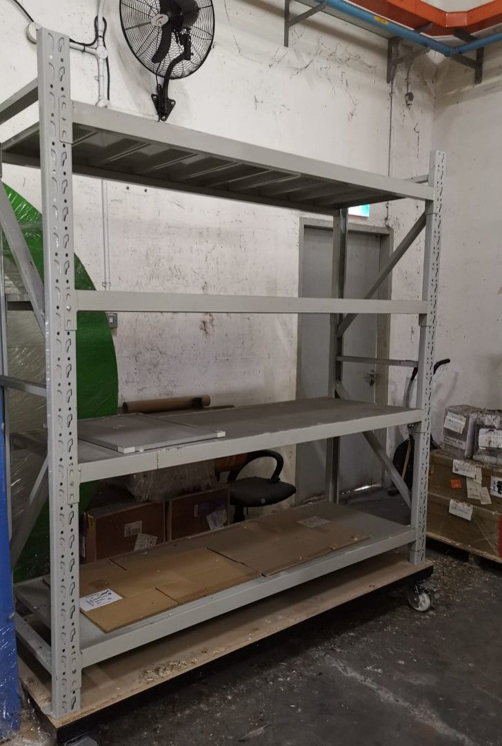 (Moveable) Super Heavy Duty Rack 200*60*200 with modified with plywood ...