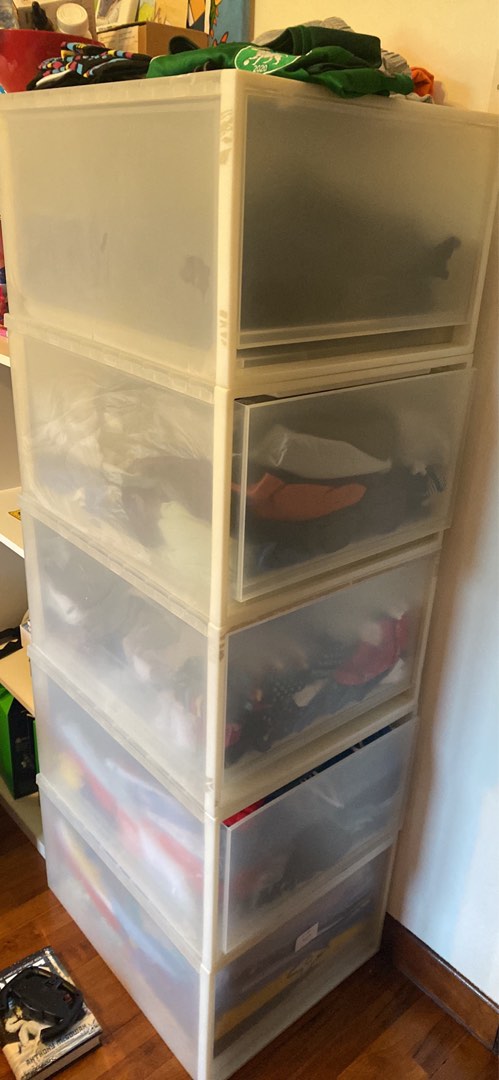 MUJI stacking boxes - have 10sgd per box - Used, Furniture & Home ...