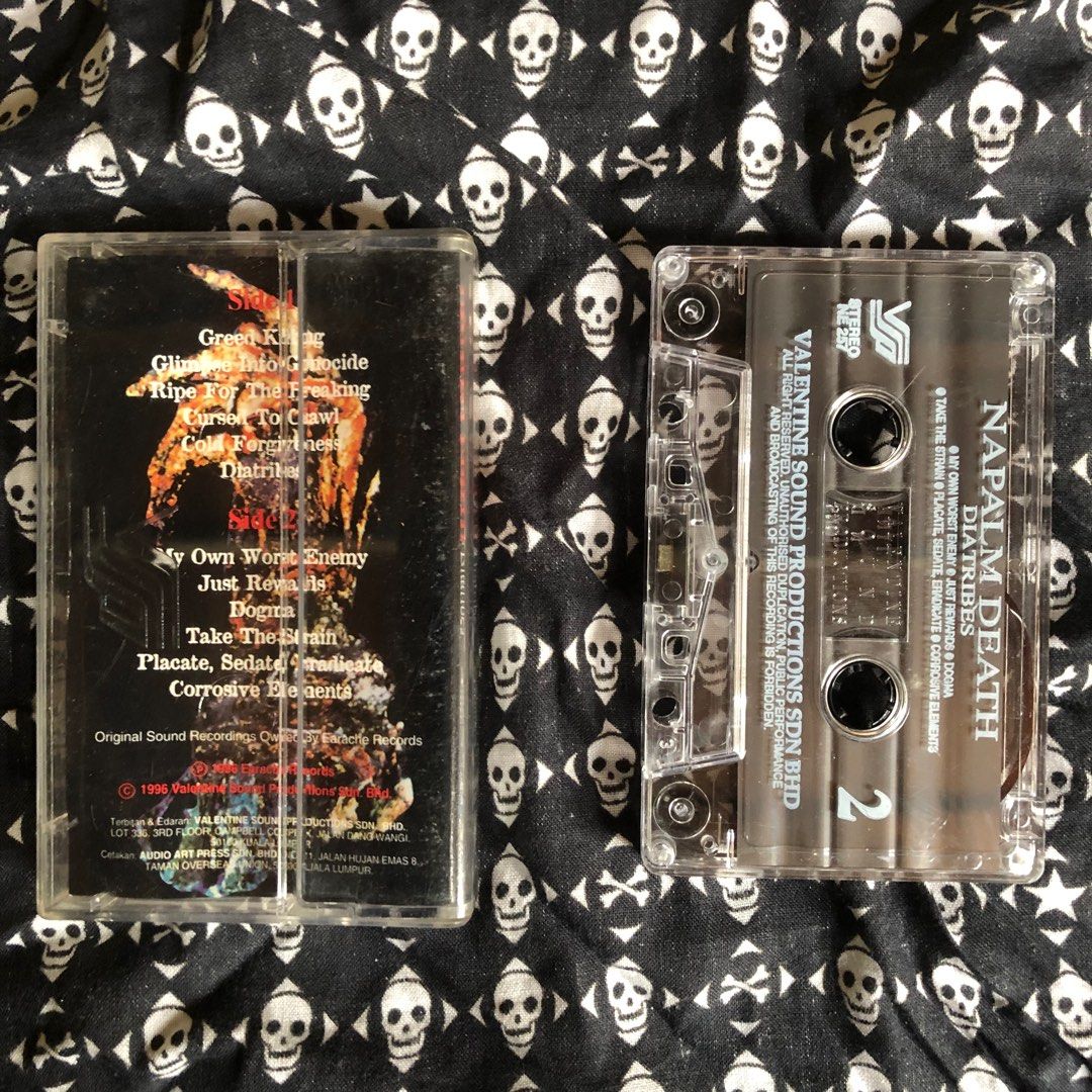 Napalm Death Diatribes Kaset Cassette Tape, Hobbies & Toys, Music ...