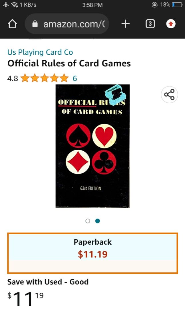 Official Rules of Card Games (book) and Poker Chips Bundle, Hobbies ...