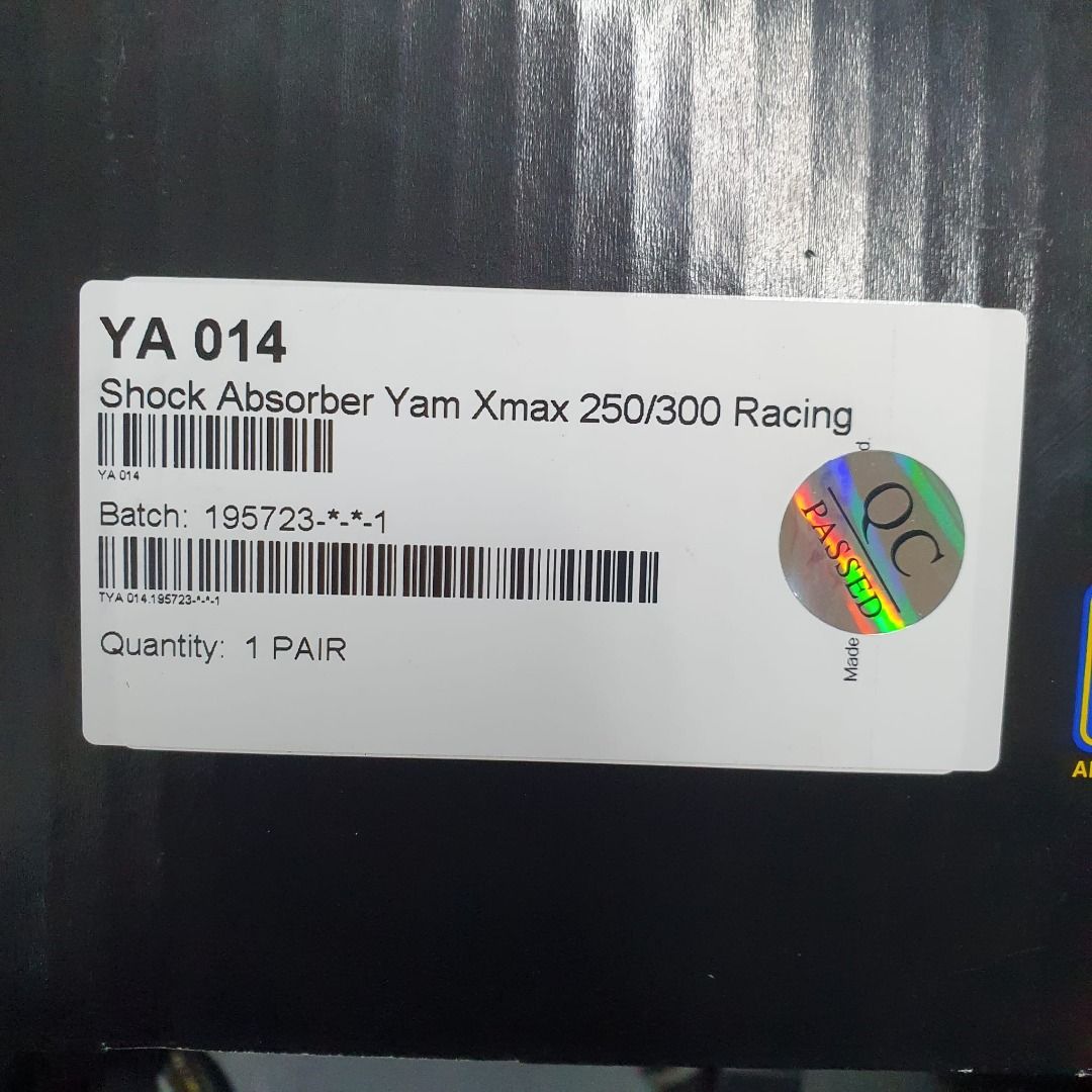 OHLINS XMAX YA014 RACING BRAND NEW LIMITED STOCK REAR SUSPENSION SHOCK ...