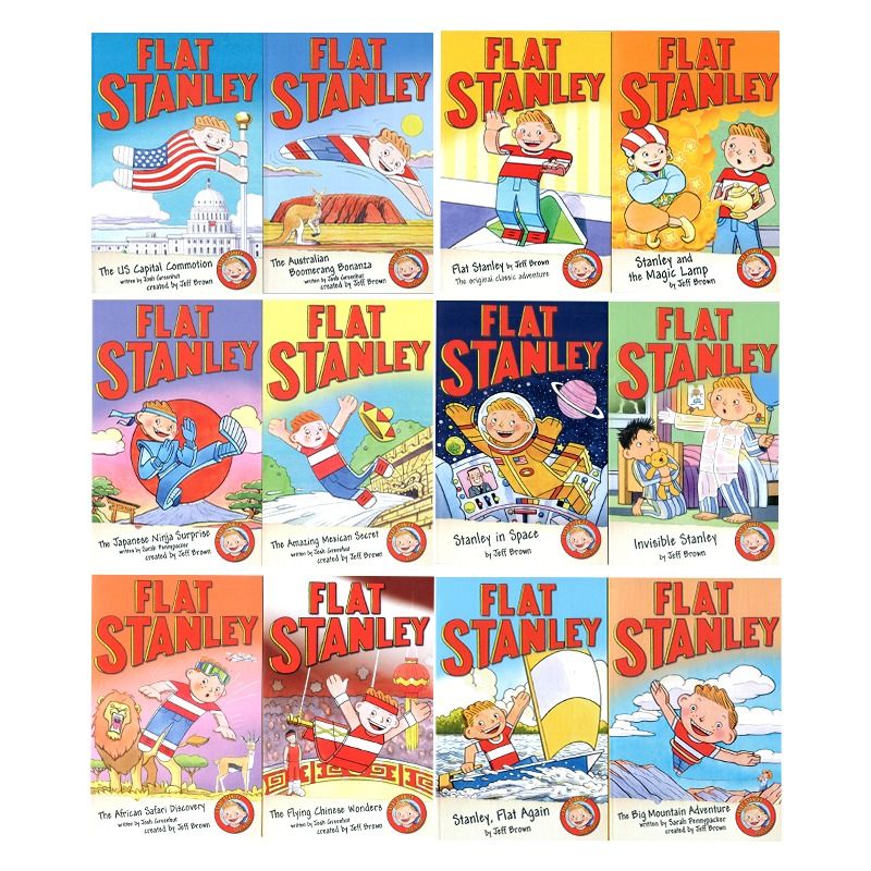 Original The Flat Stanley Collection (12 Books), Hobbies & Toys, Books ...