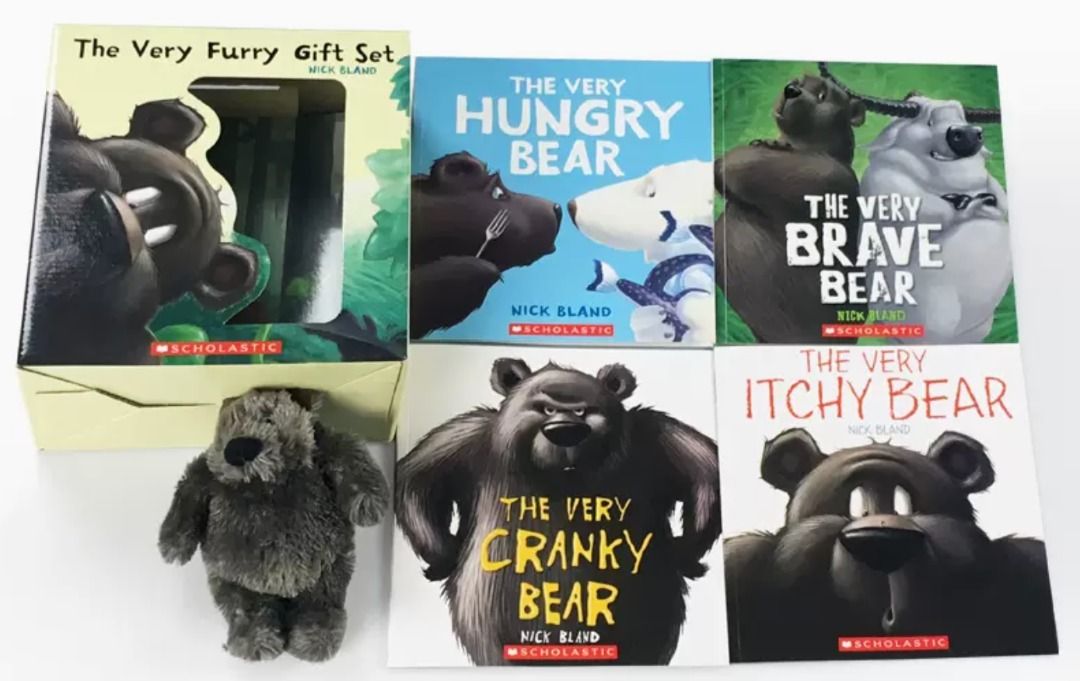 Original The Very hungry brave cranky itchy bear Furry Gift Set (4 ...