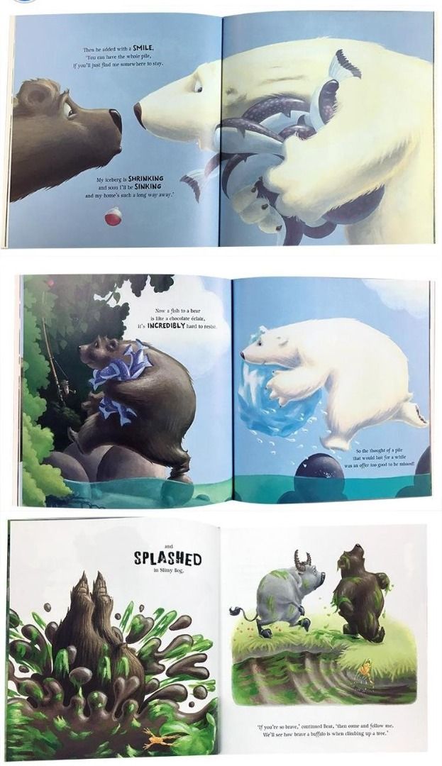 Original The Very hungry brave cranky itchy bear Furry Gift Set (4 ...