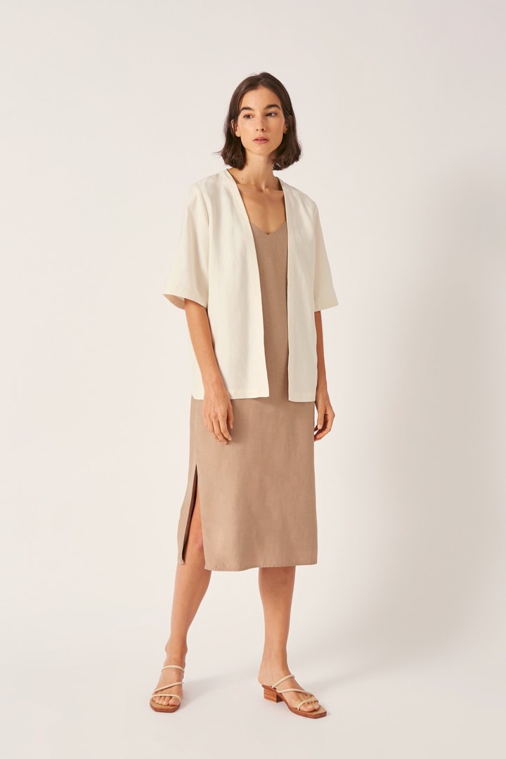 OSN Linen Overshirt, Women's Fashion, Coats, Jackets and Outerwear on ...