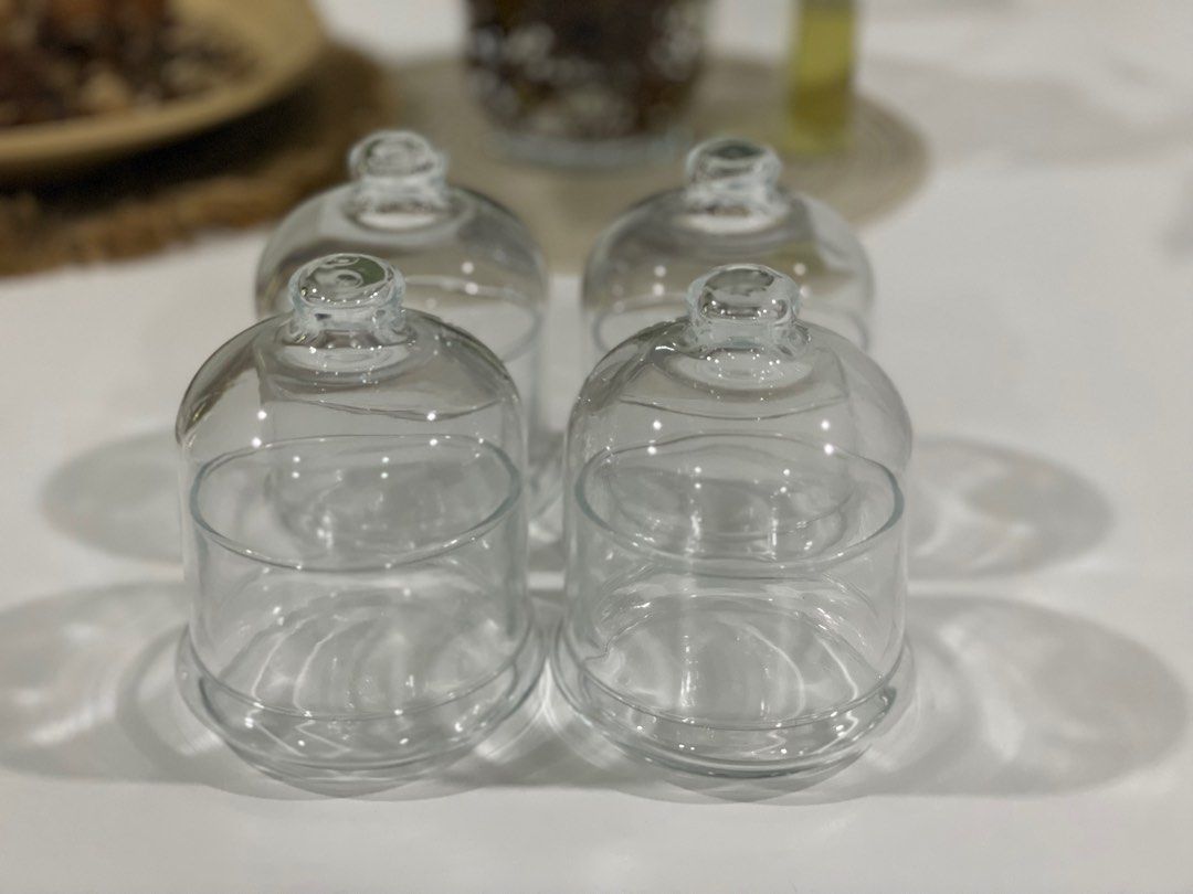 Pasabahce Bekas Kuih Raya With Dome Cover (4pcs), Furniture & Home ...