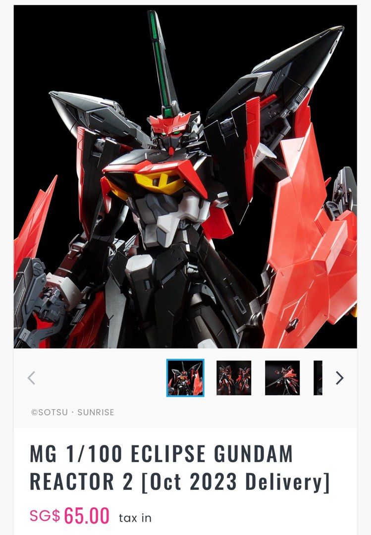 [P-Bandai] MG Eclipse Gundam Reactor 2, Hobbies & Toys, Toys & Games on ...