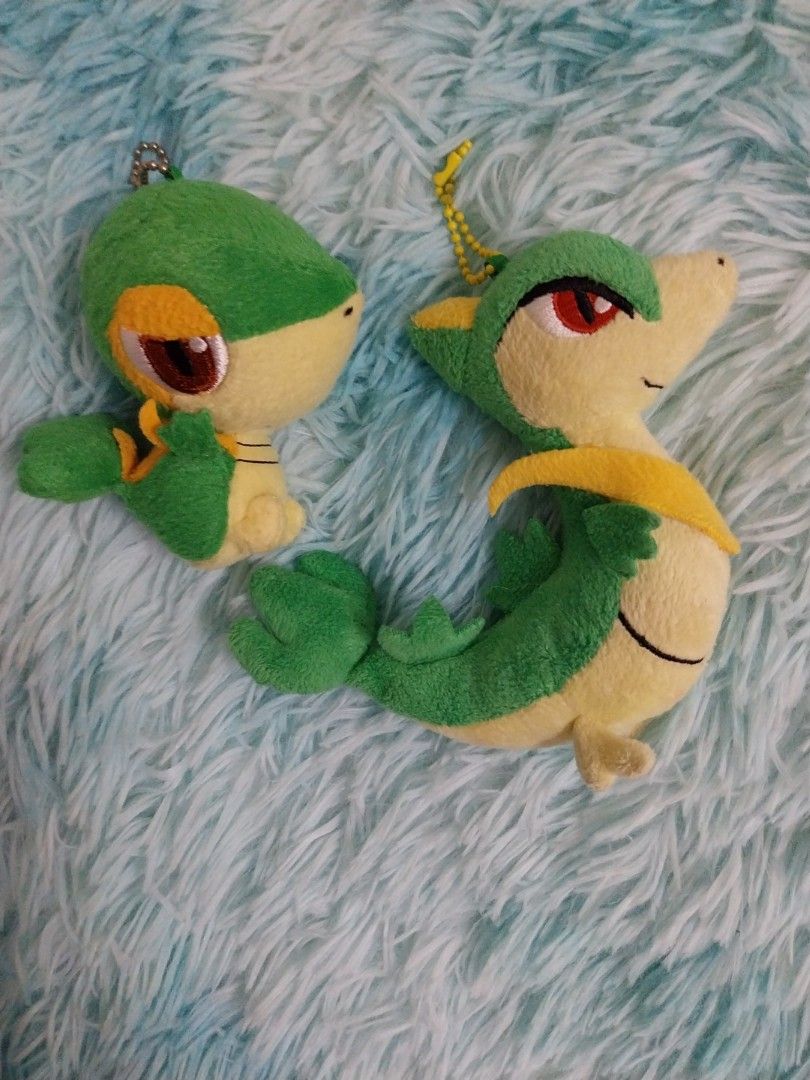 Pokemon snivy servine serperior combo plush keychain, Hobbies & Toys ...