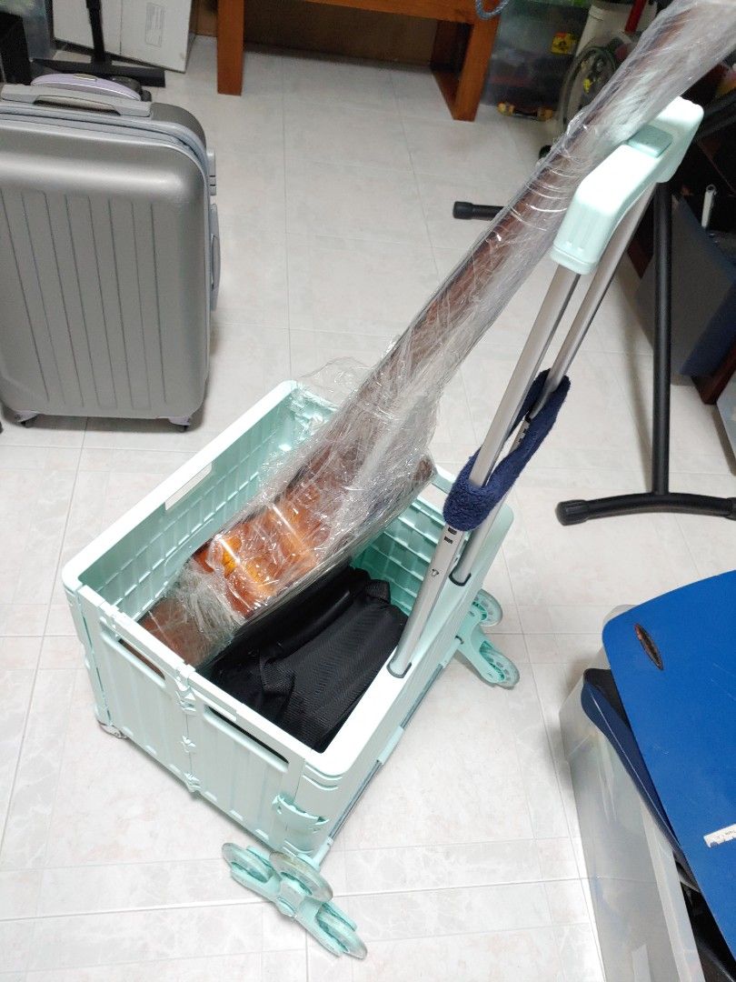 Portable, foldable Roller trolley, dolly cart, Hobbies & Toys, Travel ...