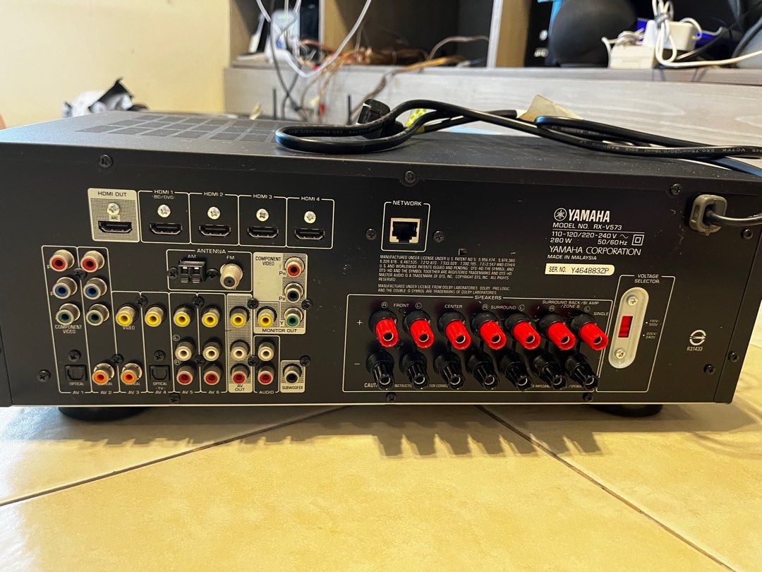 Pre loved Yamaha Av Receiver RX V573, Audio, Soundbars, Speakers ...