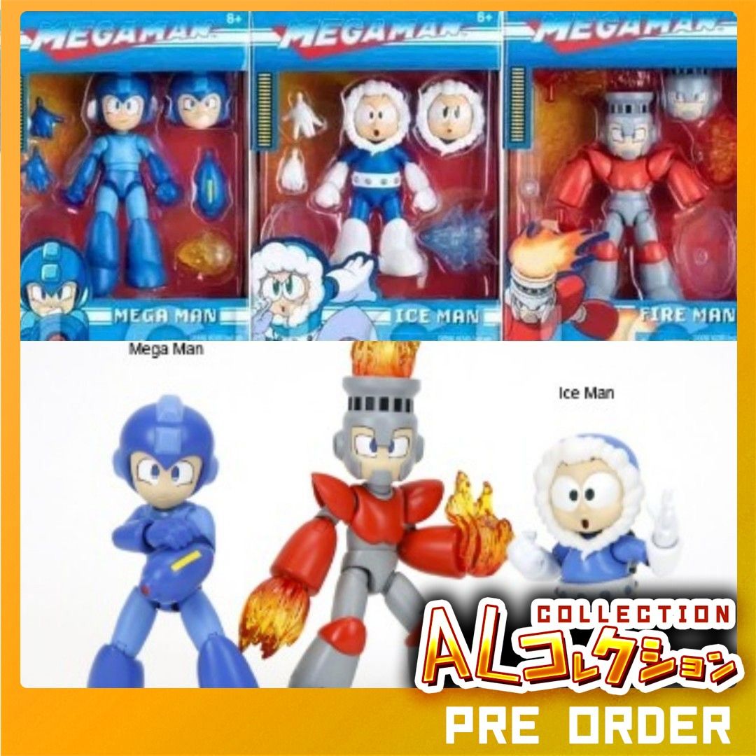 *pre order* Jada Toys Mega Man 1 4.5 inch Series Fire Man Ice Man ...