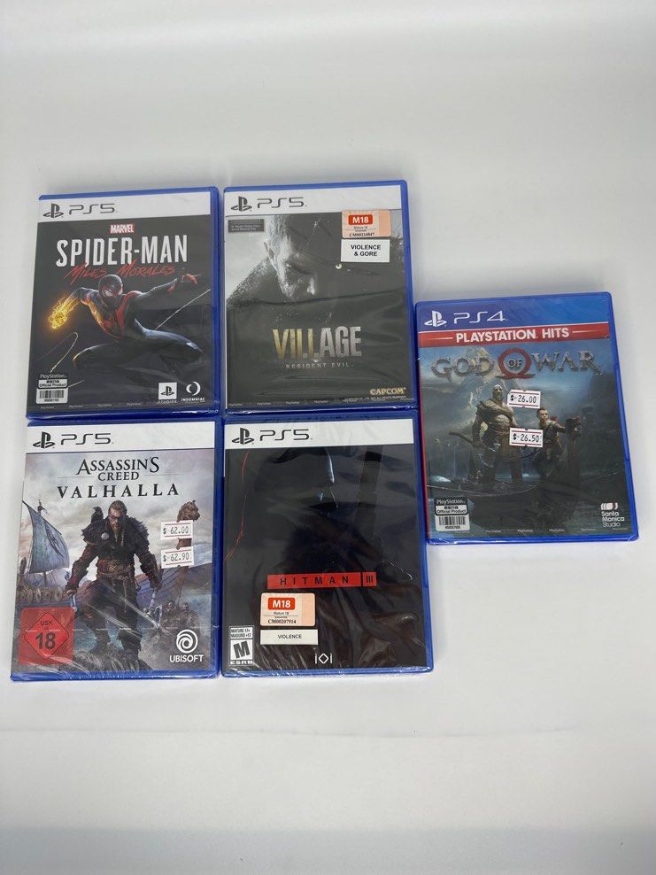 PS5 and PS4 brand new games God of war and Assassins Creed Valhalla ...