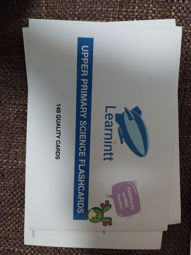 PSLE Flash cards Science, Hobbies & Toys, Books & Magazines, Assessment ...