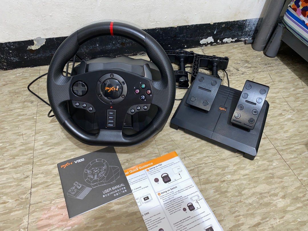 PXN V900 steering wheel controller, Video Gaming, Gaming Accessories ...