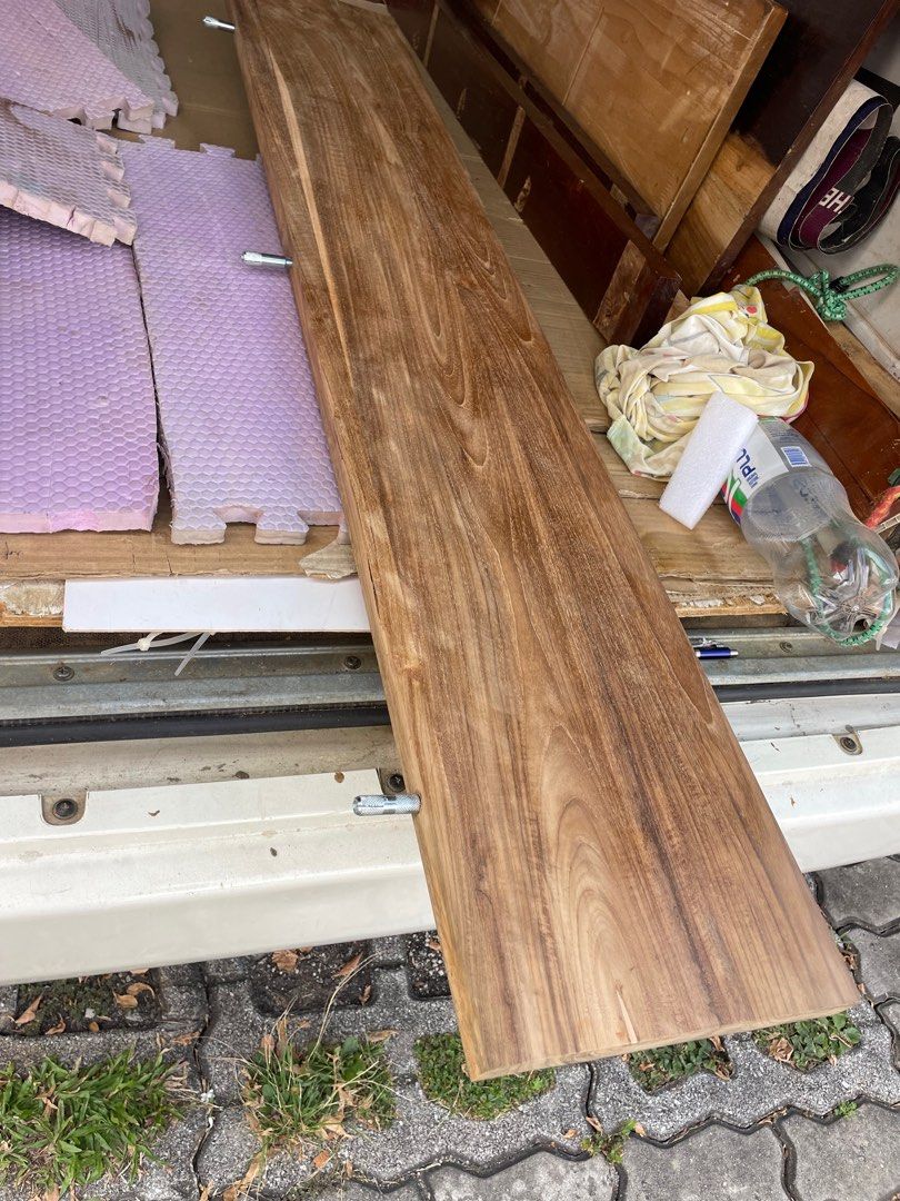 Not scanteak Recycle Teak floating shelf solid wood floating shelf ...