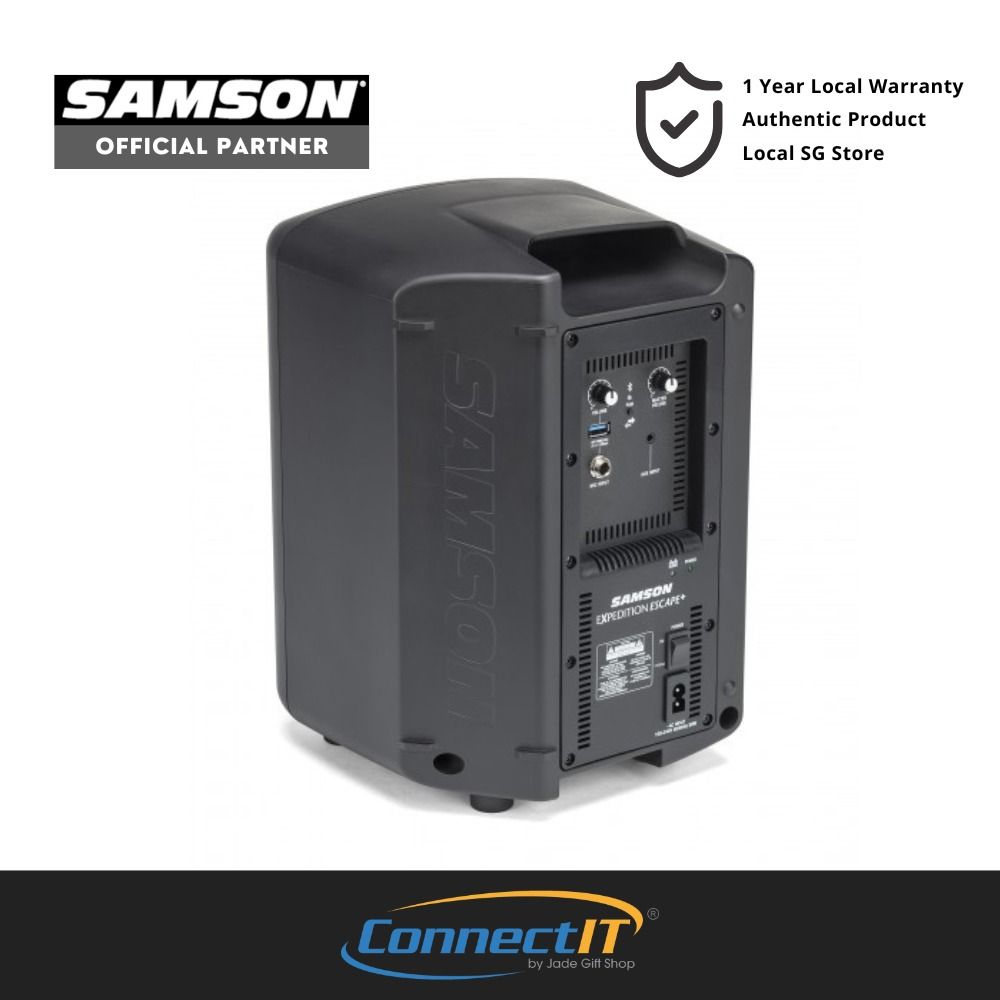 Samson Expedition Escape+ Portable Rechargeable PA Bluetooth Speaker (1 Year Local Warranty ...