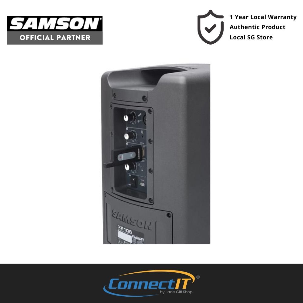 Samson Expedition XP106w Rechargeable Portable PA and Wireless Dynamic ...