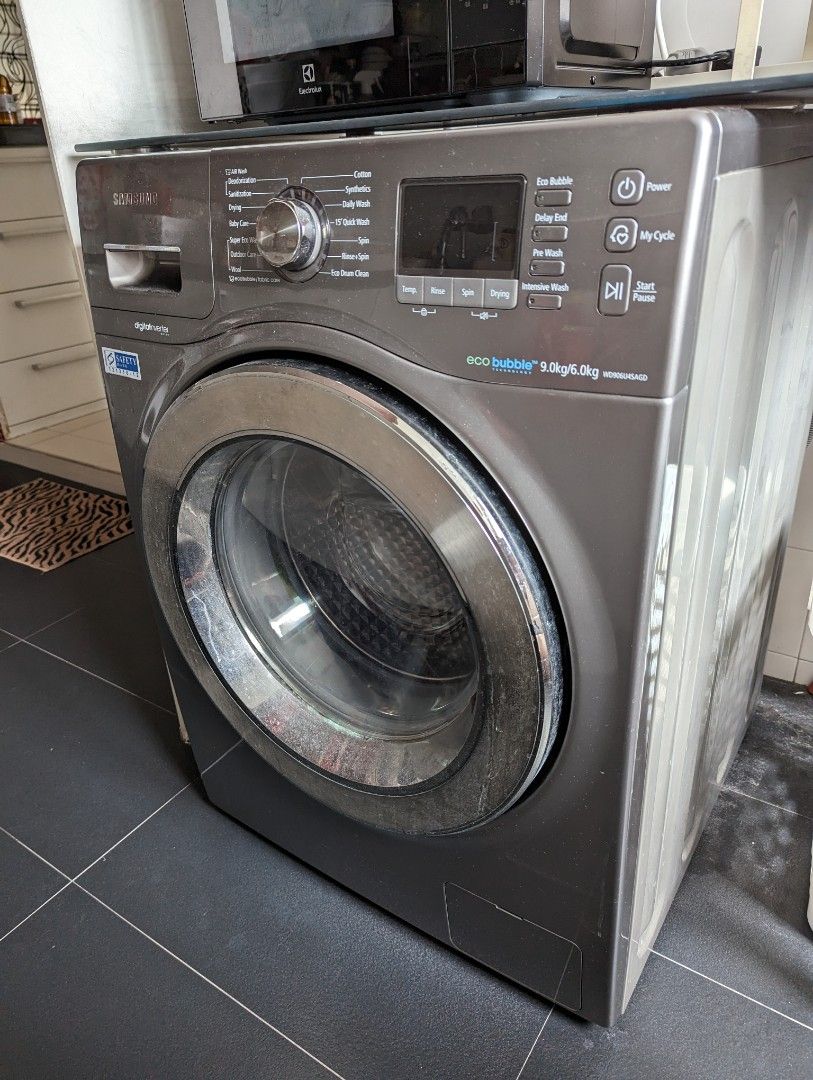 Samsung 9kg/6kg EcoBubble Washing Machine, TV & Home Appliances ...